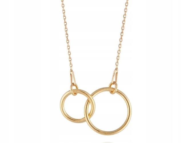 Náhrdelník celebritka kolieska pozlátený, • Ceny, Recenzie - Allegro