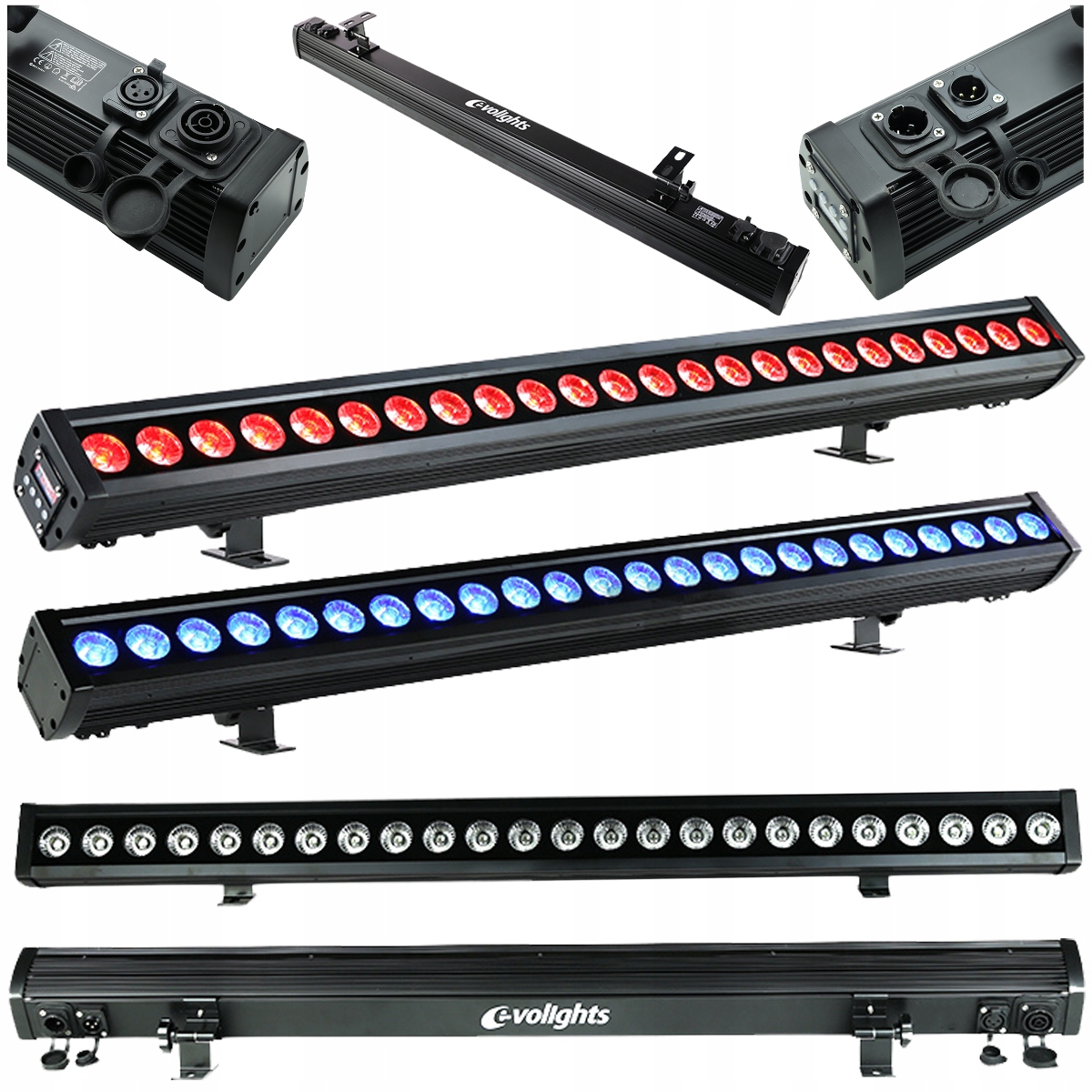 LISTWA OŚWIETLENIOWA LED ZEWNĘTRZNA EVOLIGHTS GLAZE BAR 24x4W RGBW IP65 ...