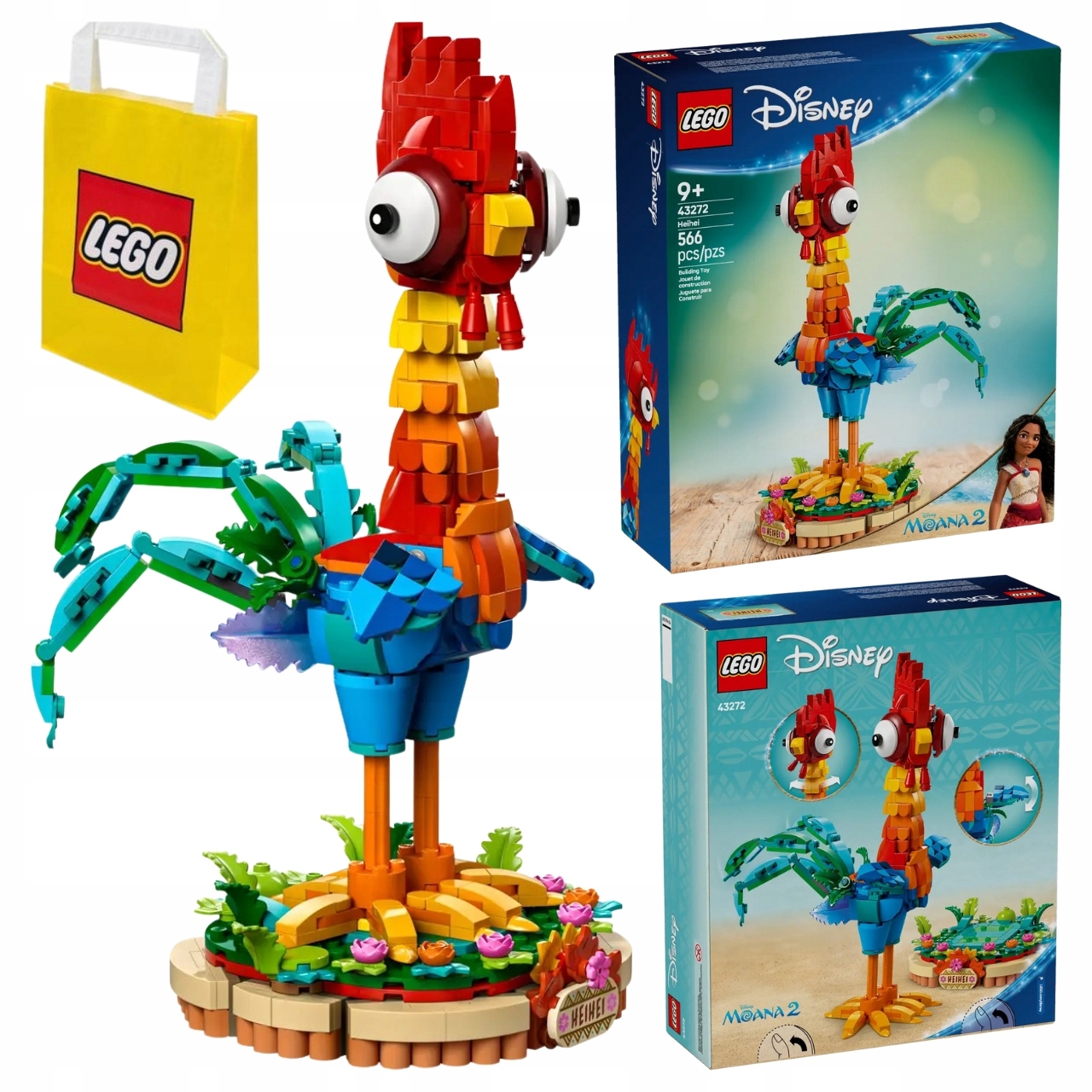 LEGO 43272 Disney Vaiana 2 Heihei + Torba LEGO Prezent (5702017814612 ...