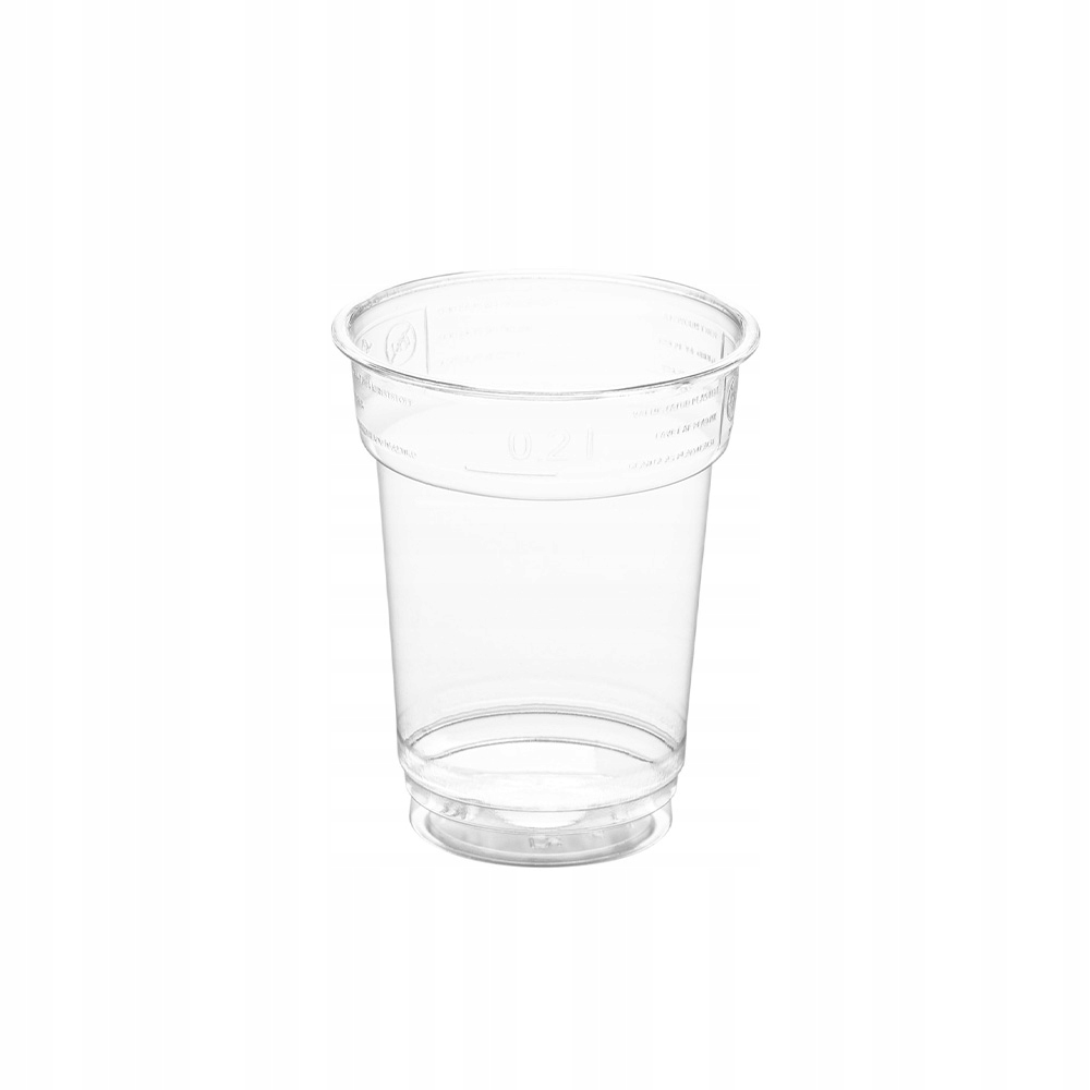Kubki plastikowe do wody napojów PET średnica 78mm 200ml 50 szt ...