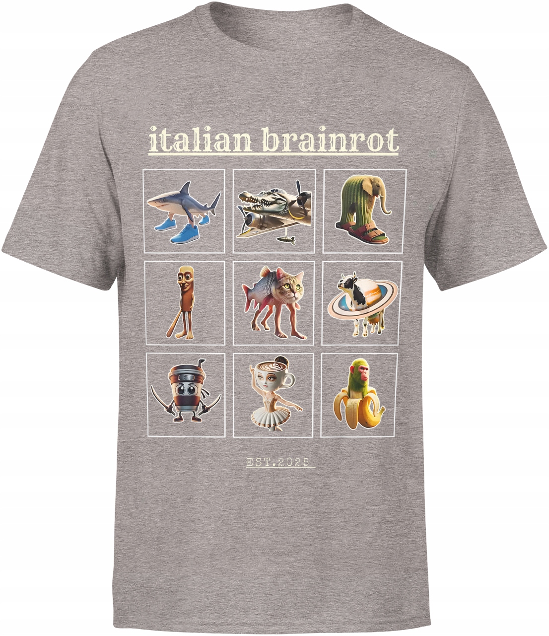 ITALIAN BRAINROT KOSZULKA TRALALERO TRALALA MEME TIK TOK BOMBARDIRO ...