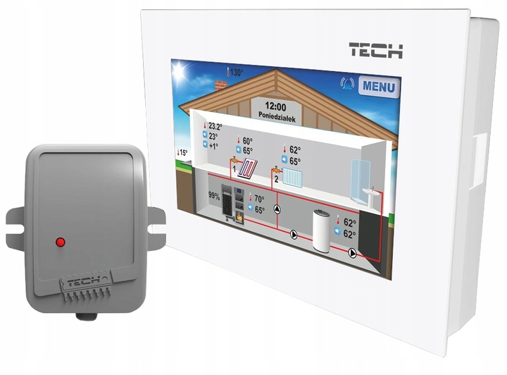 TECH ST-281 C POKOJOVÝ REGULÁTOR RS PODOMÍTKOVÝ za 6551 Kč - Allegro