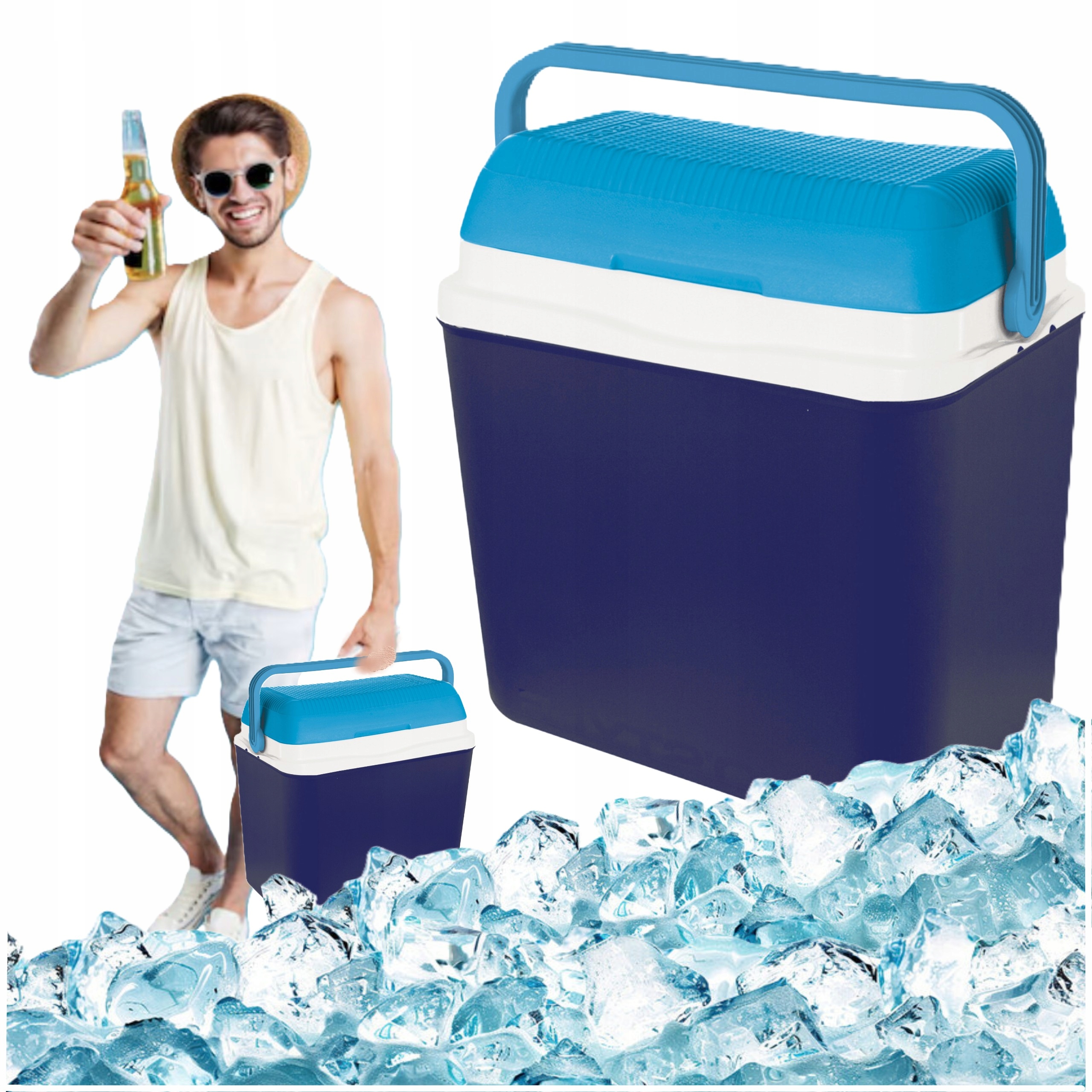 Lodówka turystyczna pasywna na wkłady iceberg 32l • Cena, Opinie - Allegro