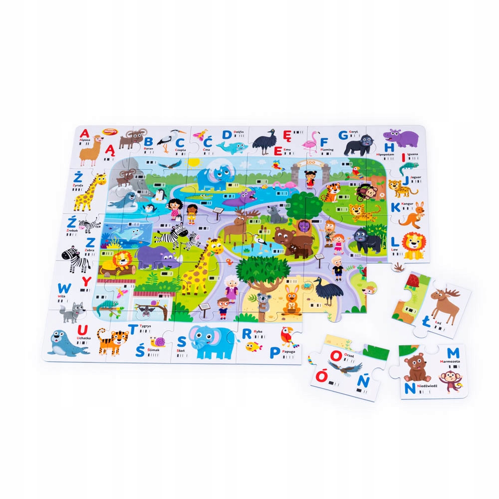 Robot Robby puzzle ABC Dumel • Cena, Opinie - Allegro