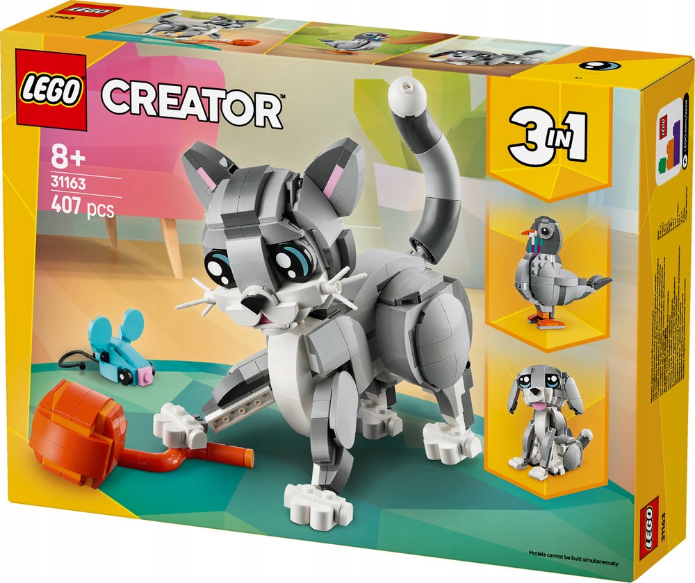 LEGO Creator 3w1 31163 Psotny kot (5702017822389) • Cena, Opinie ...