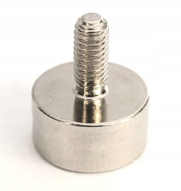 MAGNES NEODYMOWY 2kg N42 gwint M3 na tablicę lodówkę z gwintem uchwytem ...