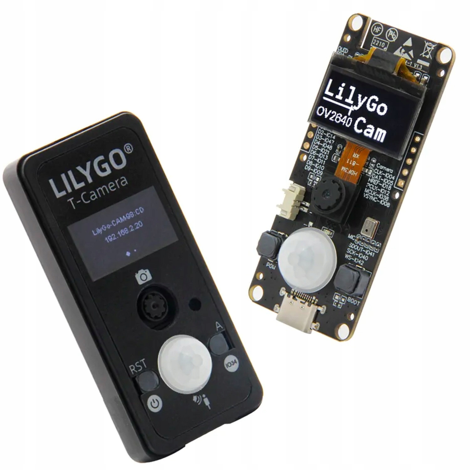 ESP32-S3 CAM LilyGO T-kamera OV2640 OLED 0,96" PIR MIC - Allegro