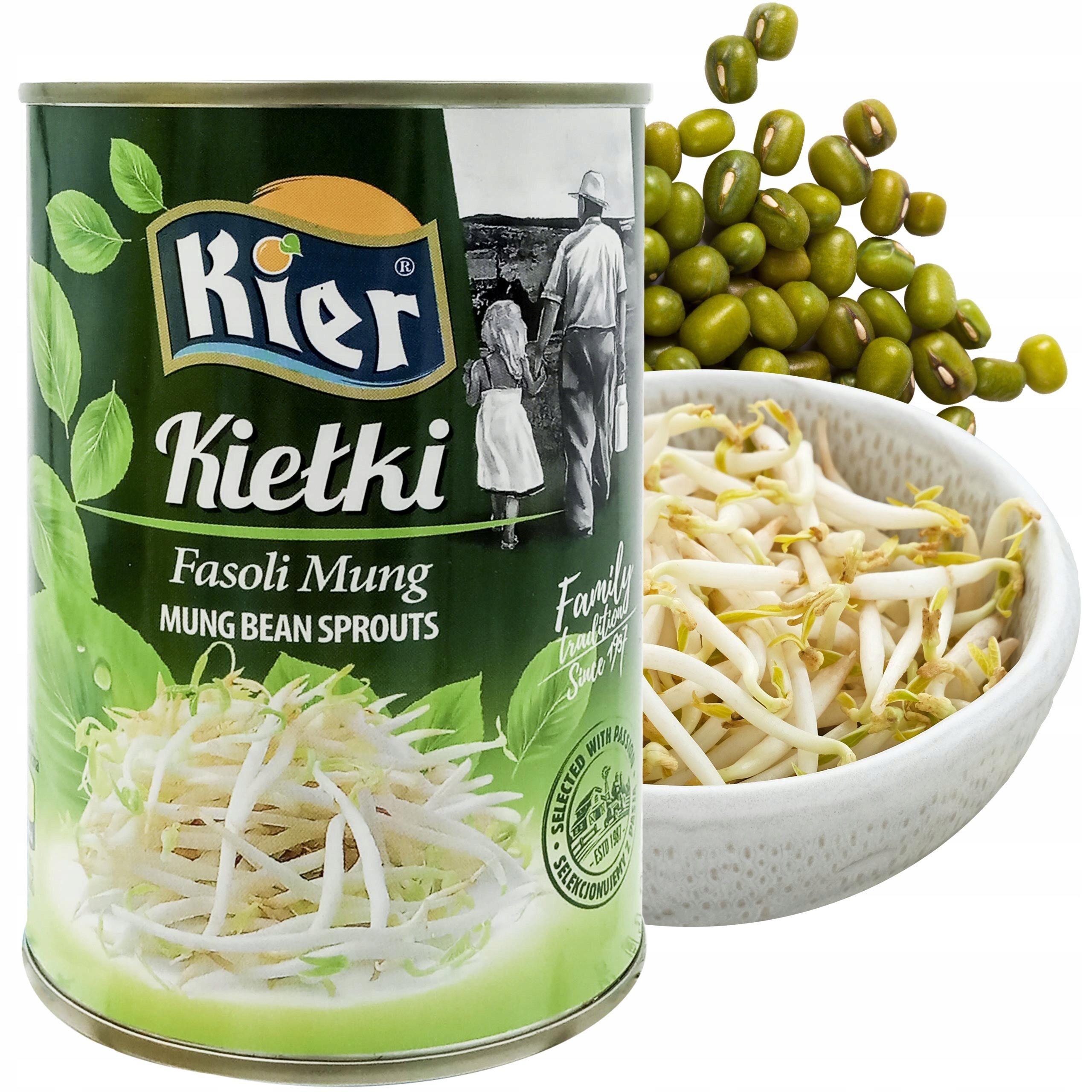 Klíčky FASOLI MUNG 400g KIER plechovka za 38 Kč - Allegro