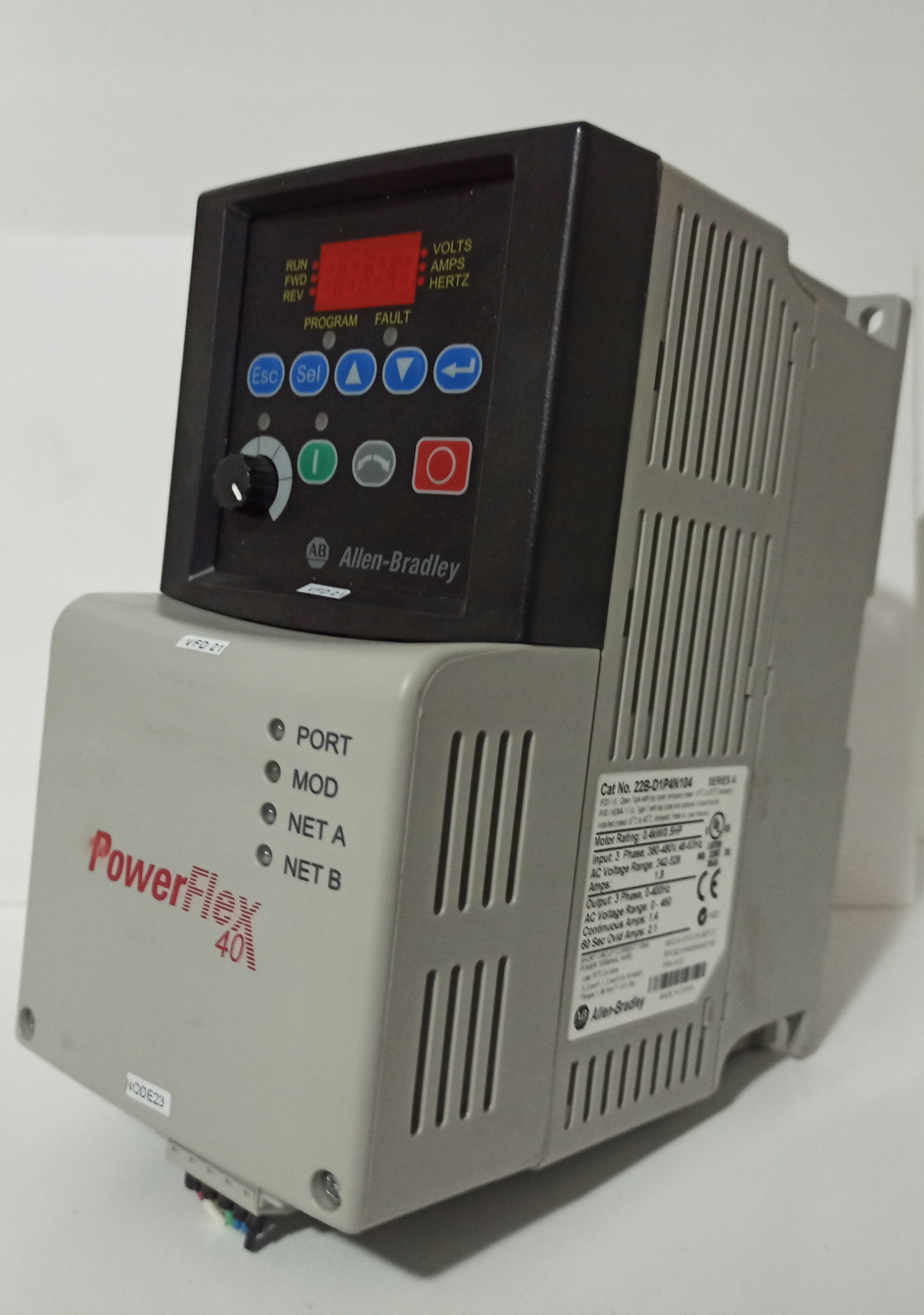 ALLEN-BRADLEY PowerFlex 40 22B-D1P4N104 FALOWNIK (PowerFlex 40 22B-D1P4N104) • Cena, Opinie ...