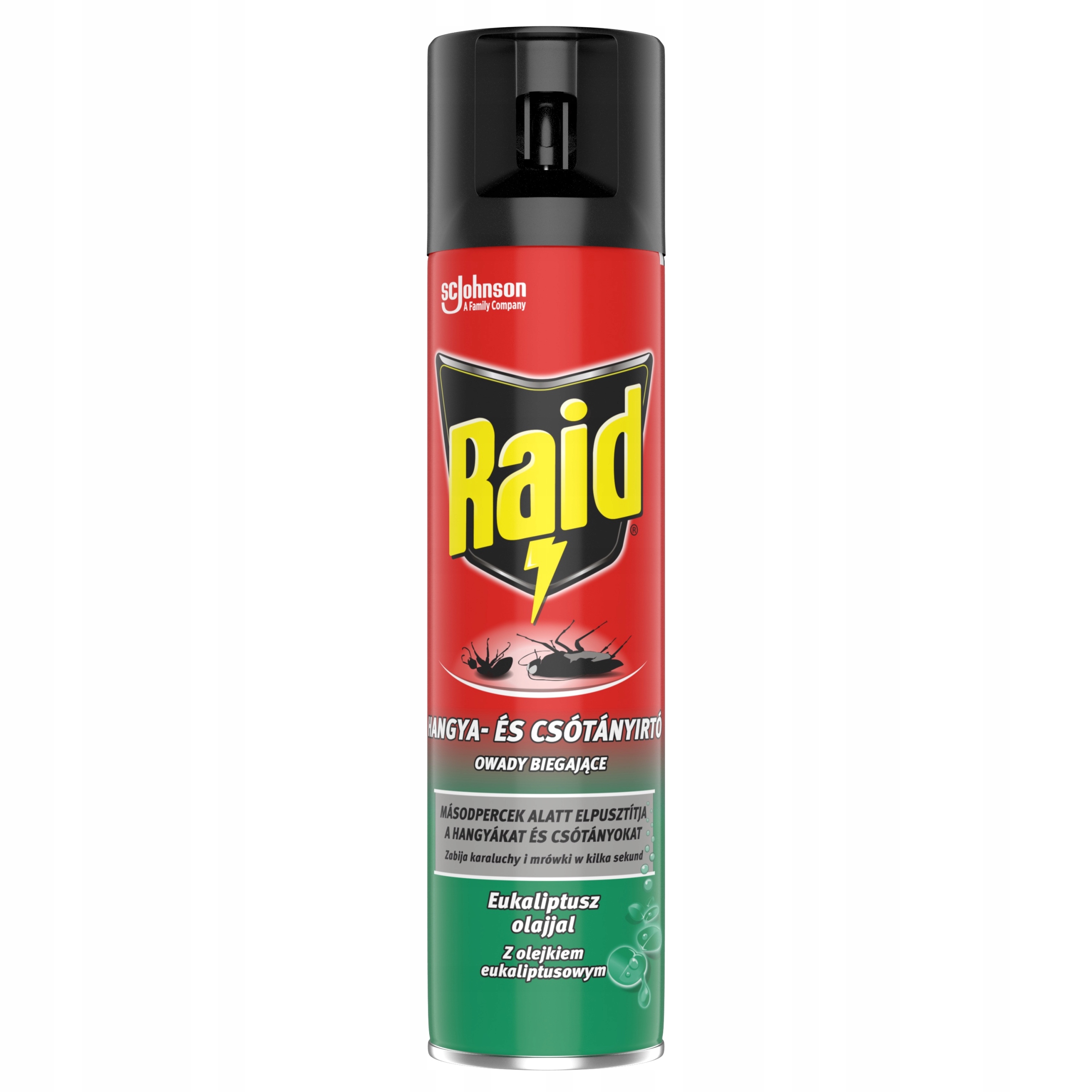 RAID SPRAY NA OWADY BIEGAJĄCE MRÓWKI KARALUCHY PAJĄKI EUKALIPTUSOWY ...
