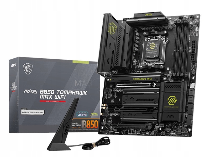 MSI MAG B850 TOMAHAWK MAX WIFI motherboard AMD B850 Socket AM5 ATX w ...