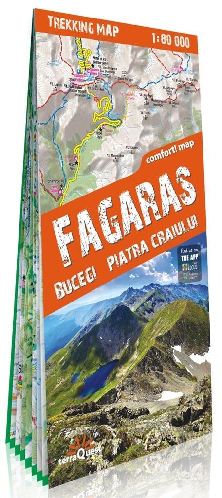 Fagaras, Bucegi, Piatra Craiului 1:80 000 Praca zbiorowa - 32.34PLN ...