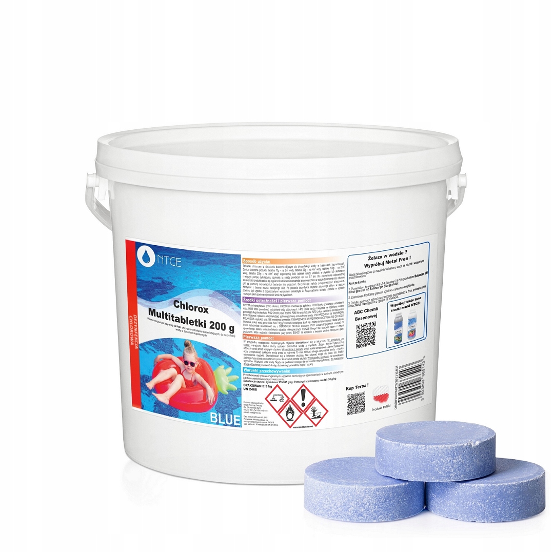 NTCE Chlorox Multitablety 200 g Blue 3 kg za 821 Kč - Allegro