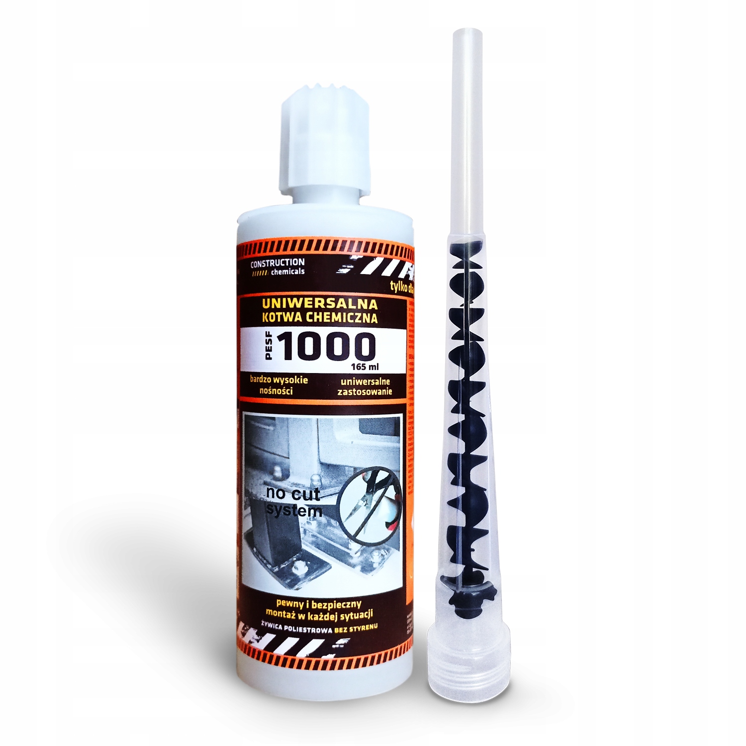 Ekonomiczna Kotwa Chemiczna BEZ STYRENU PESF1000 165ml + 1x mieszacz (5902115984419) • Cena ...