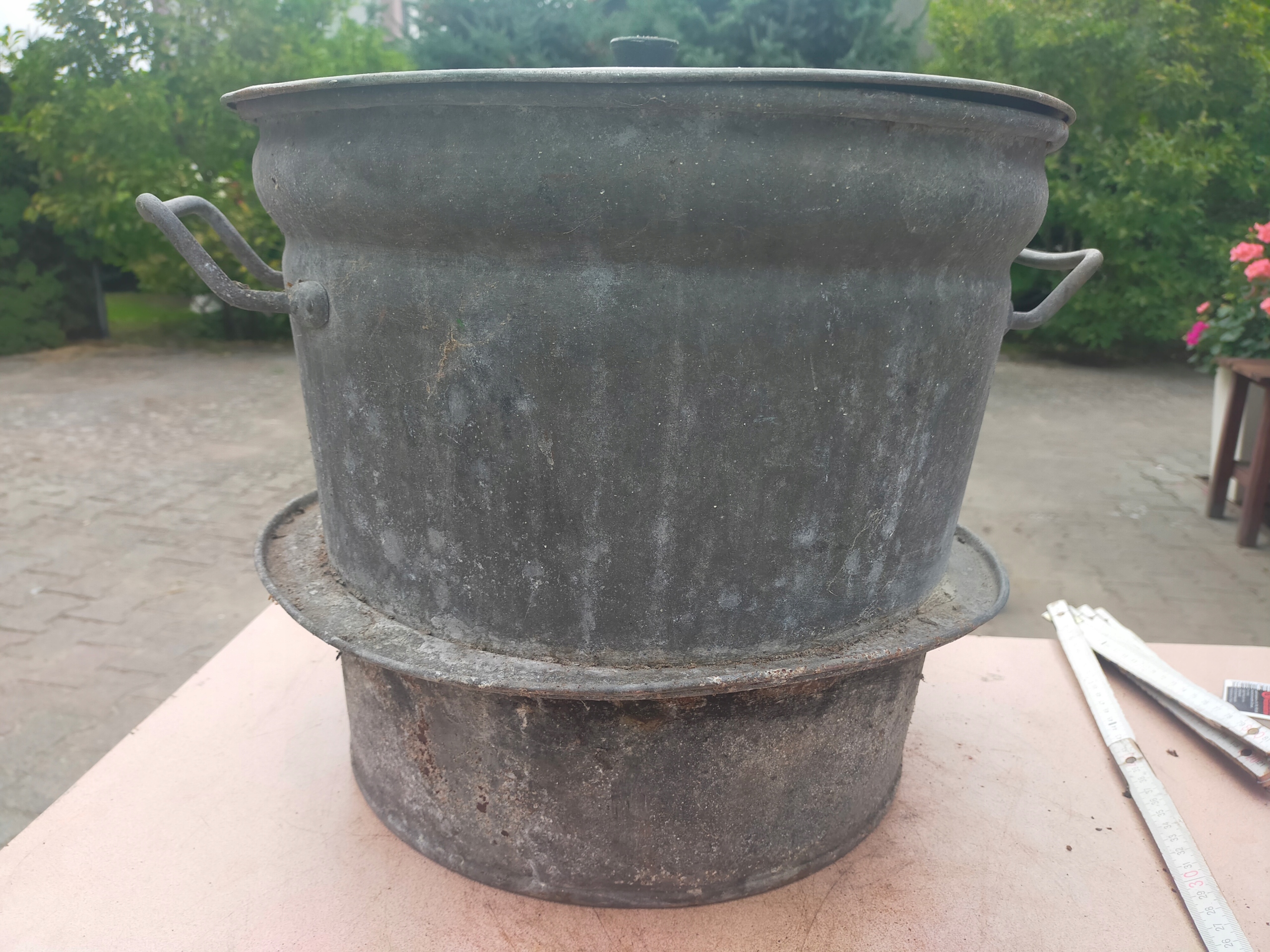 Kociol z ocynku 35 l • Cena, Opinie • Przedmioty dekoracyjne 14424820553 • Allegro