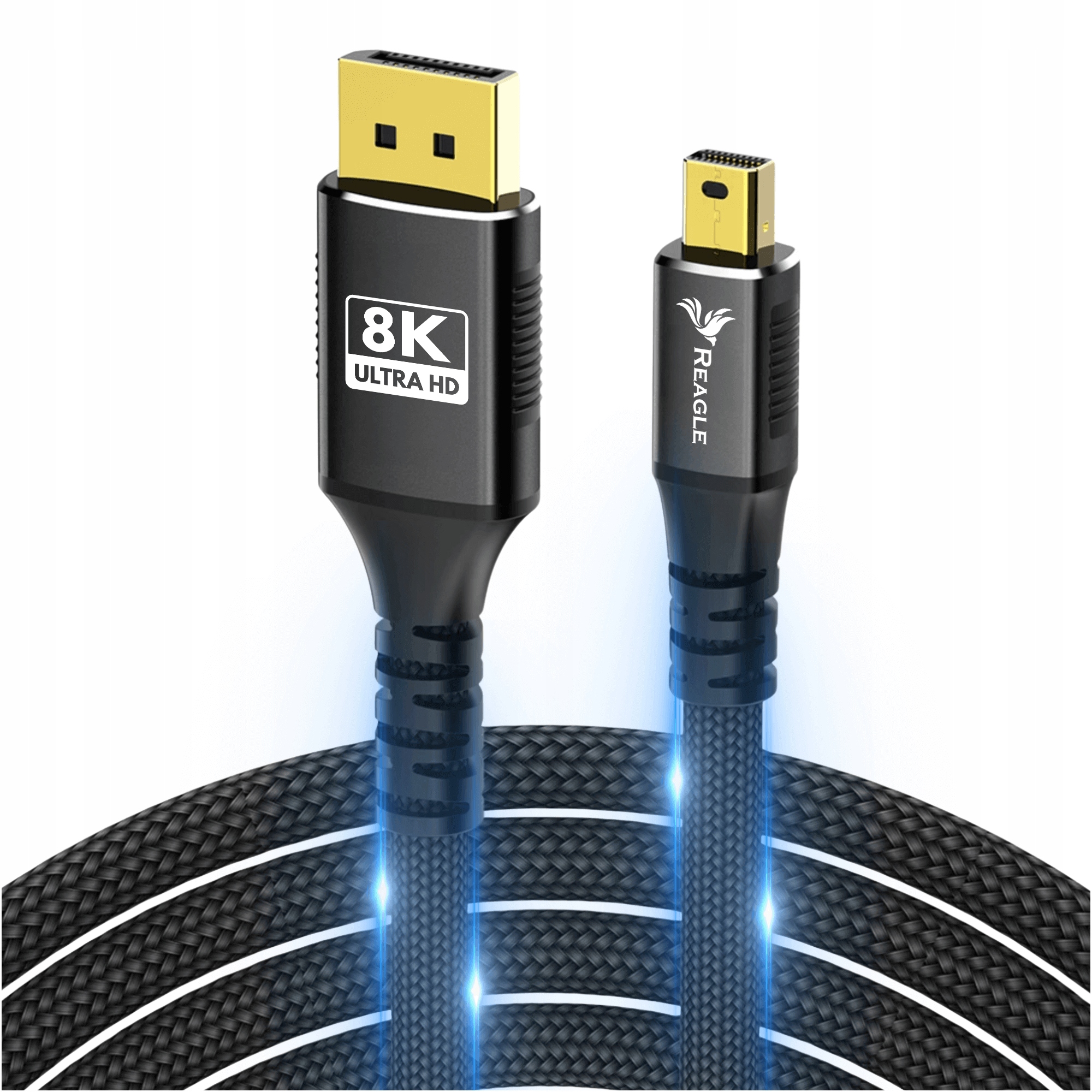 KABEL MINI DISPLAYPORT NA DISPLAYPORT 1.4 PRO THUNDERBOLT DP 4K 144Hz ...