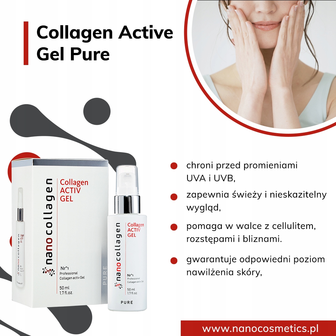 Naturalny kolagen w żelu - NanoCollagen Active Gel Pure 50 ml (5907670742016) • Cena, Opinie ...