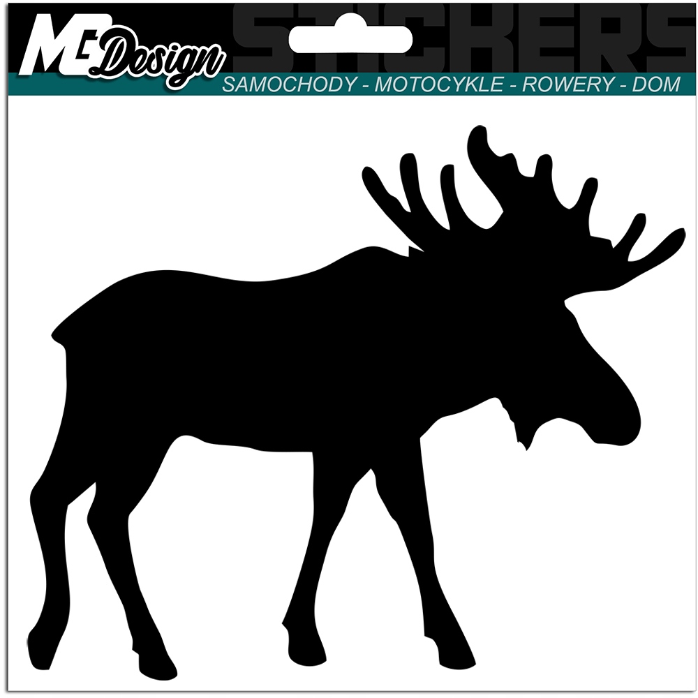 Samolepka na auto LOS ZVÍŘE 14x17 cm za 125.00CZK - Allegro