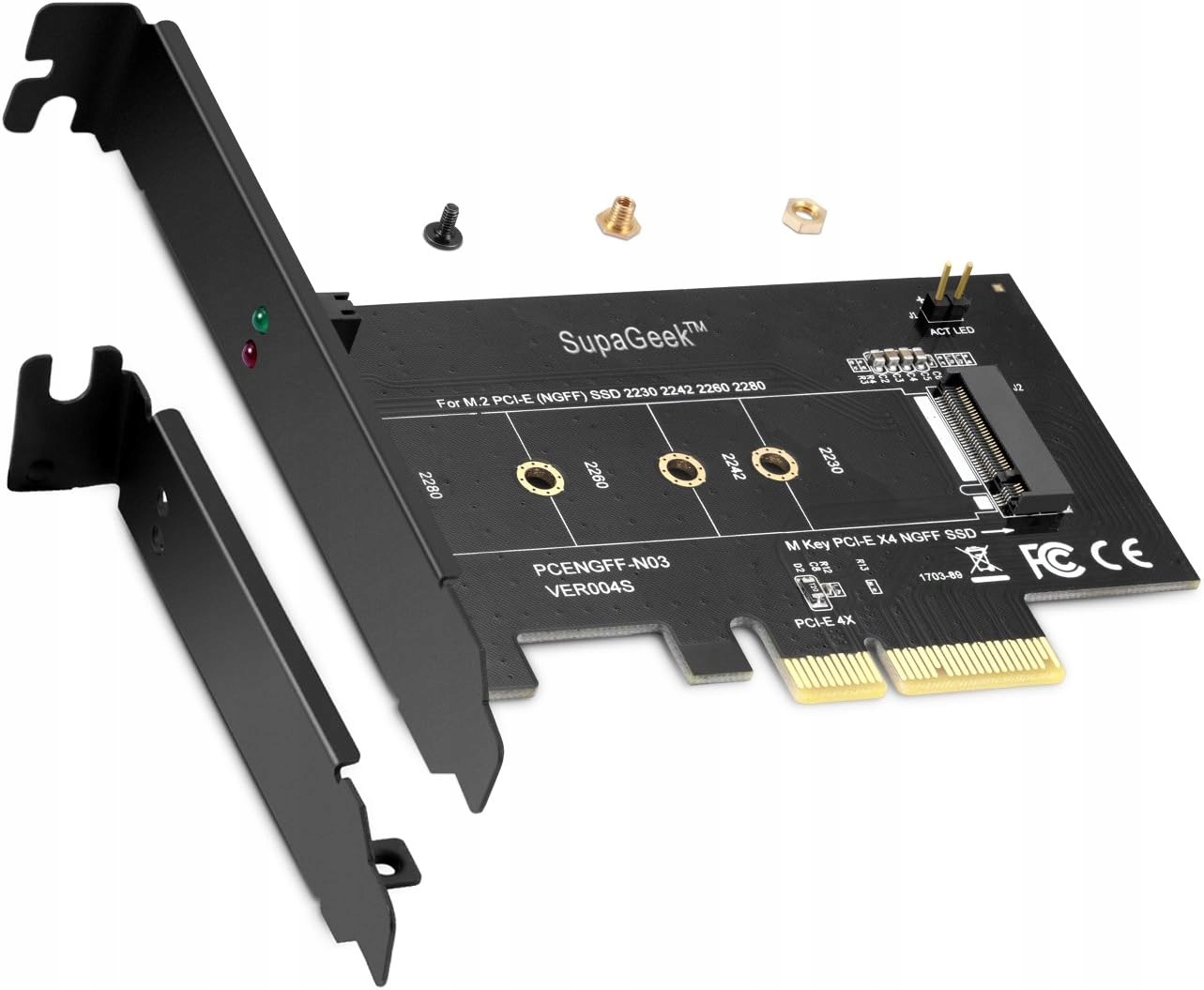 Karta PCI Express dysk SSD M.2 PCIe NVMe lub SATA - Sklep, Opinie, Cena ...