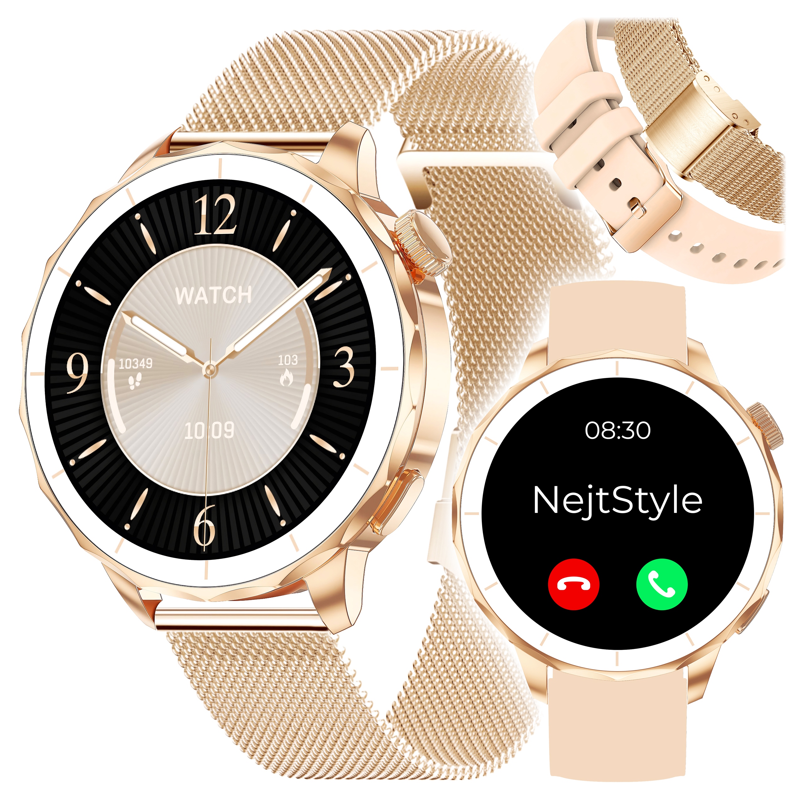 SMARTWATCH DAMSKI ZEGAREK ROZMOWY GPS MAPY GOOGLE APLIKACJE SPORT MENU PL - Sklep, Opinie, Cena ...