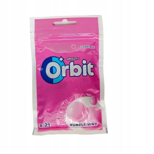 GUMA OWOCOWO MIĘTOWA ORBIT BUBBLEMINT 21 DRAŻETEK 29g 13306415158 ...