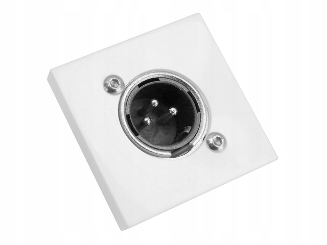 Moduł MEDIABOX 45x45 wtyk XLR/CANNON 3P biały - Sklep, Opinie, Cena w Allegro