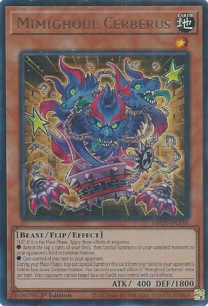 Yu-Gi-Oh! TCG: Mimighoul Cerberus (MP25), • Ár, Vélemények - Allegro