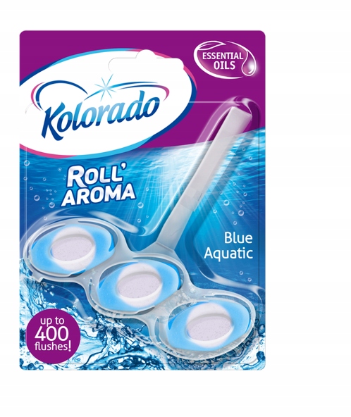 Kostka do WC ROLL AROMA Blue Aquatic KOLORADO (5902506008472) • Cena ...