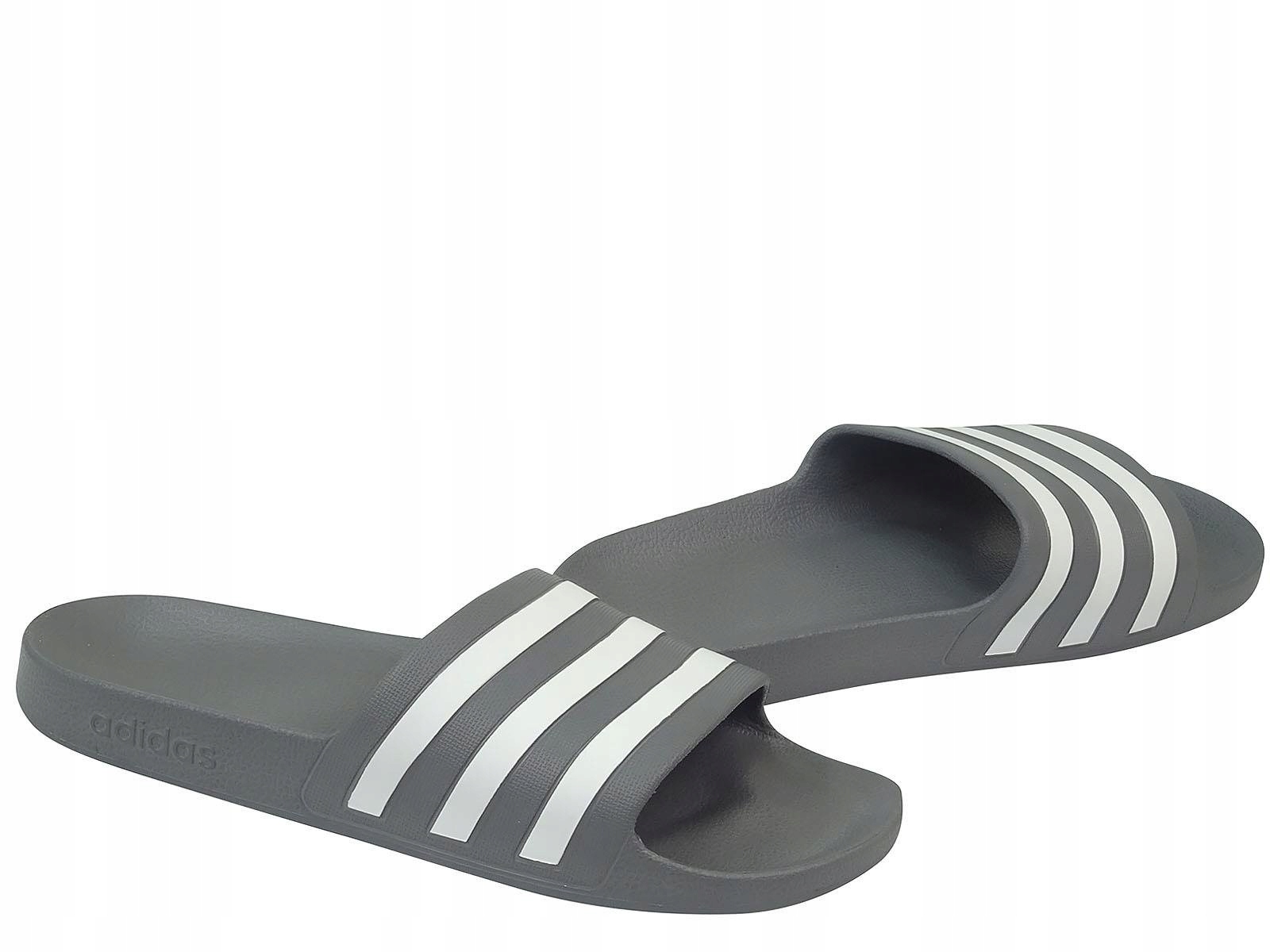 ADIDAS ADILETTE AQUA F35538 KLAPKI BASENOWE PLAŻOWE SZARE ...