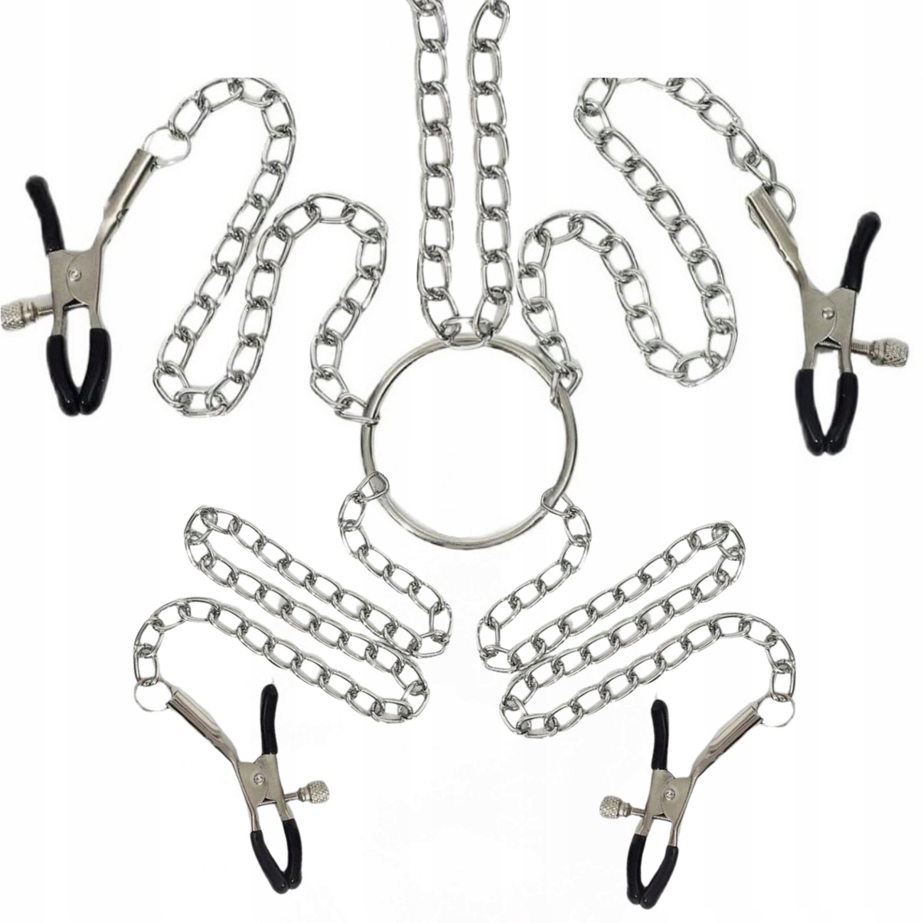 KOVOVÝ ŘETĚZ NA KRK S PŘEZKAMI, SVORKY NA BRADAVKY A STYDKÉ PYSKY za ...