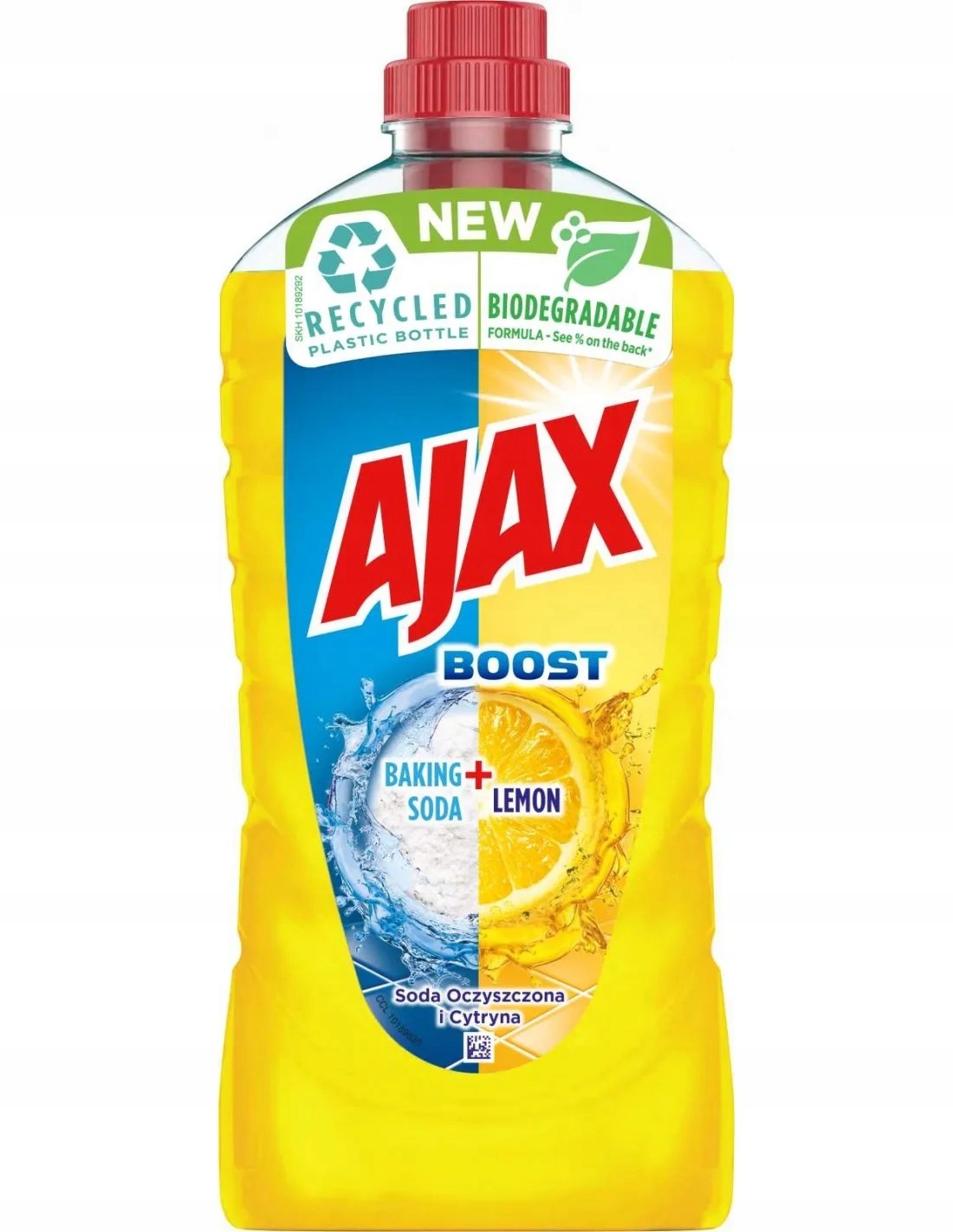 AJAX BOOST SODA LEMON PŁYN DO PODŁÓG CYTRYNOWY 1L 13129236572 - Allegro.pl