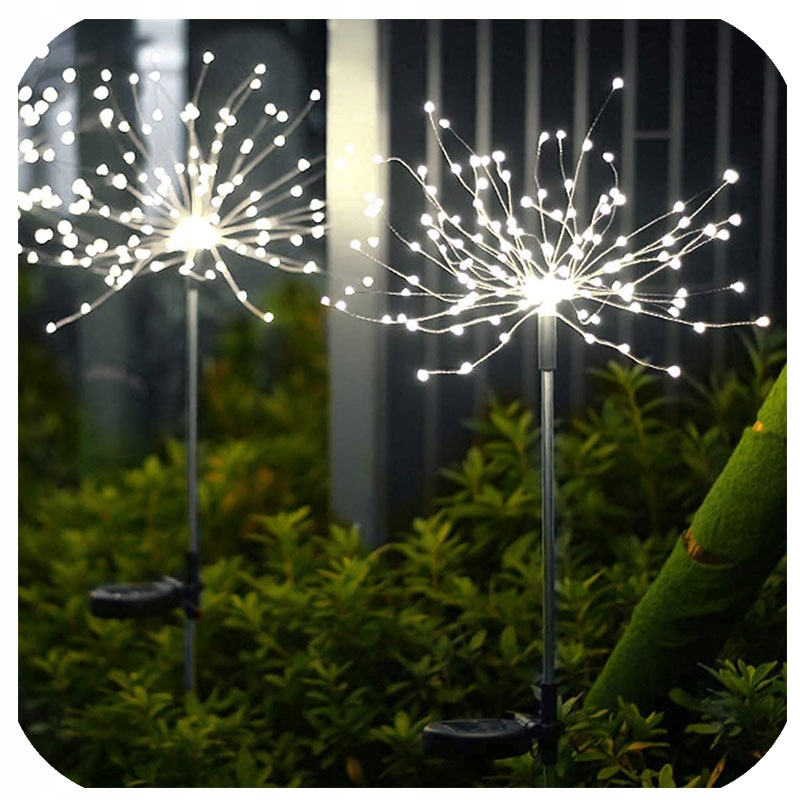 4x LAMPA SOLARNA LED OGRODOWA DMUCHAWIEC WHITE TARASOWA WBIJANA AŻ 120 LED (5906601678738 ...