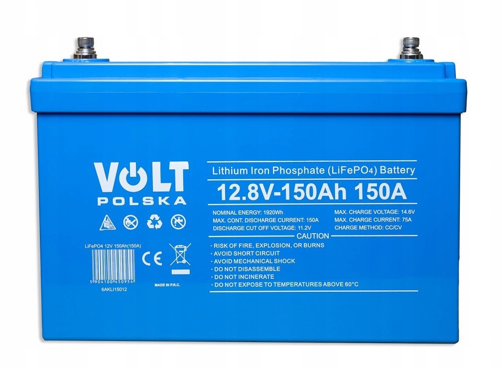 AKUMULATOR LITOWY LiFePO4 12V 150Ah BMS 150A VOLT - Sklep, Opinie, Cena w Allegro