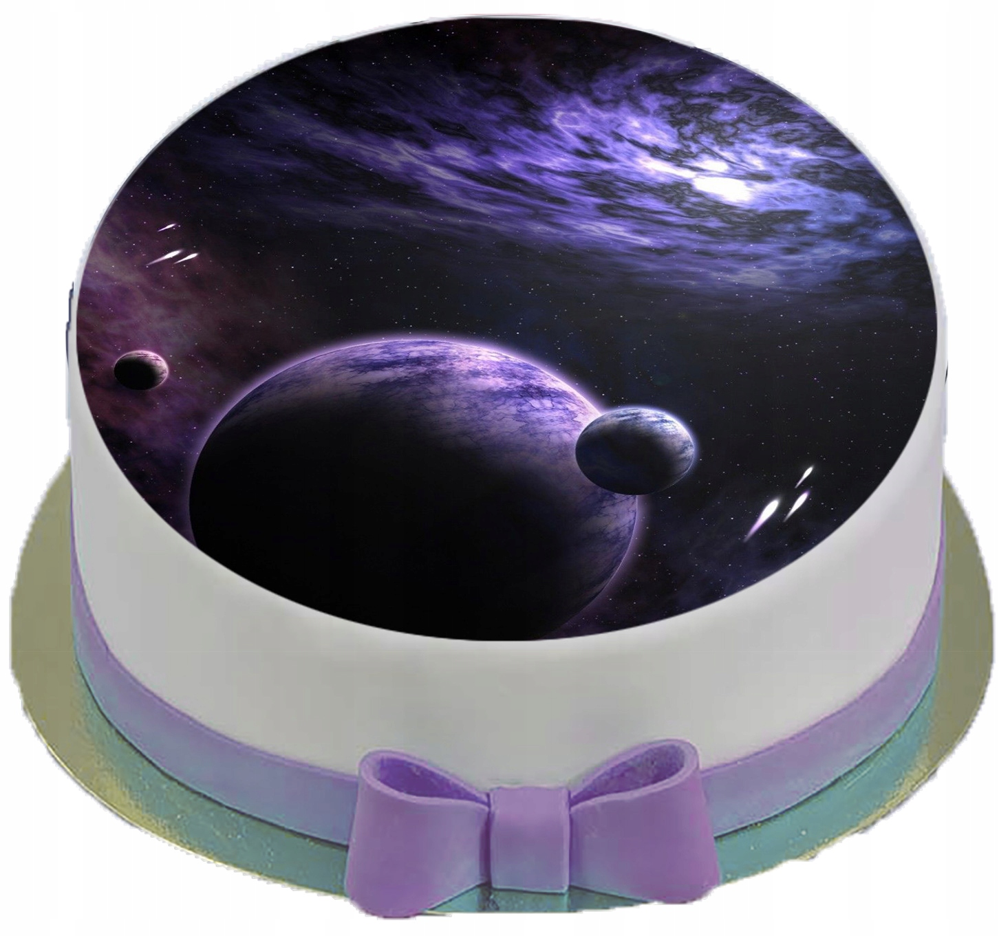 OPŁATEK NA TORT 2 KOSMOS Planety Rakieta Space 20c • Cena, Opinie • Dekoracje tortów i ciast ...