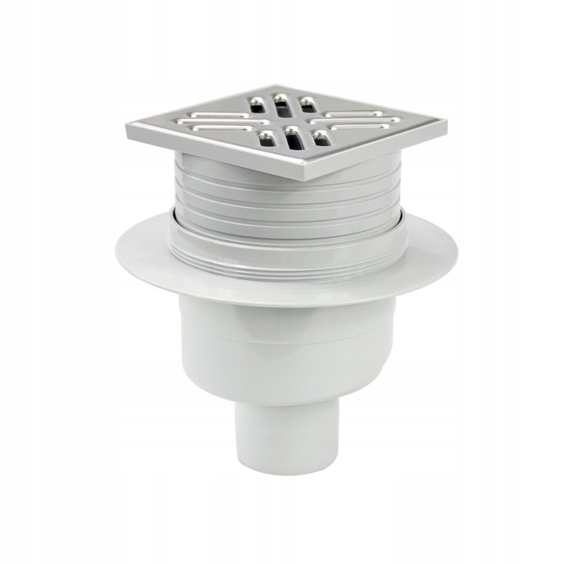 Kratka ściekowa PIONOWA Inox regulowana ANTYZAPACH syfon suchy WPUST fi ...