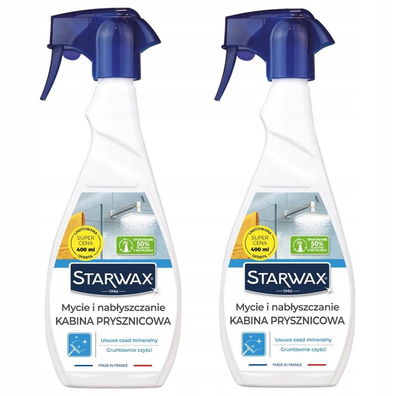 Starwax płyn czyszczenie kabin prysznicowych 0,4l (3365000433874) • Cena, Opinie • Środki ...