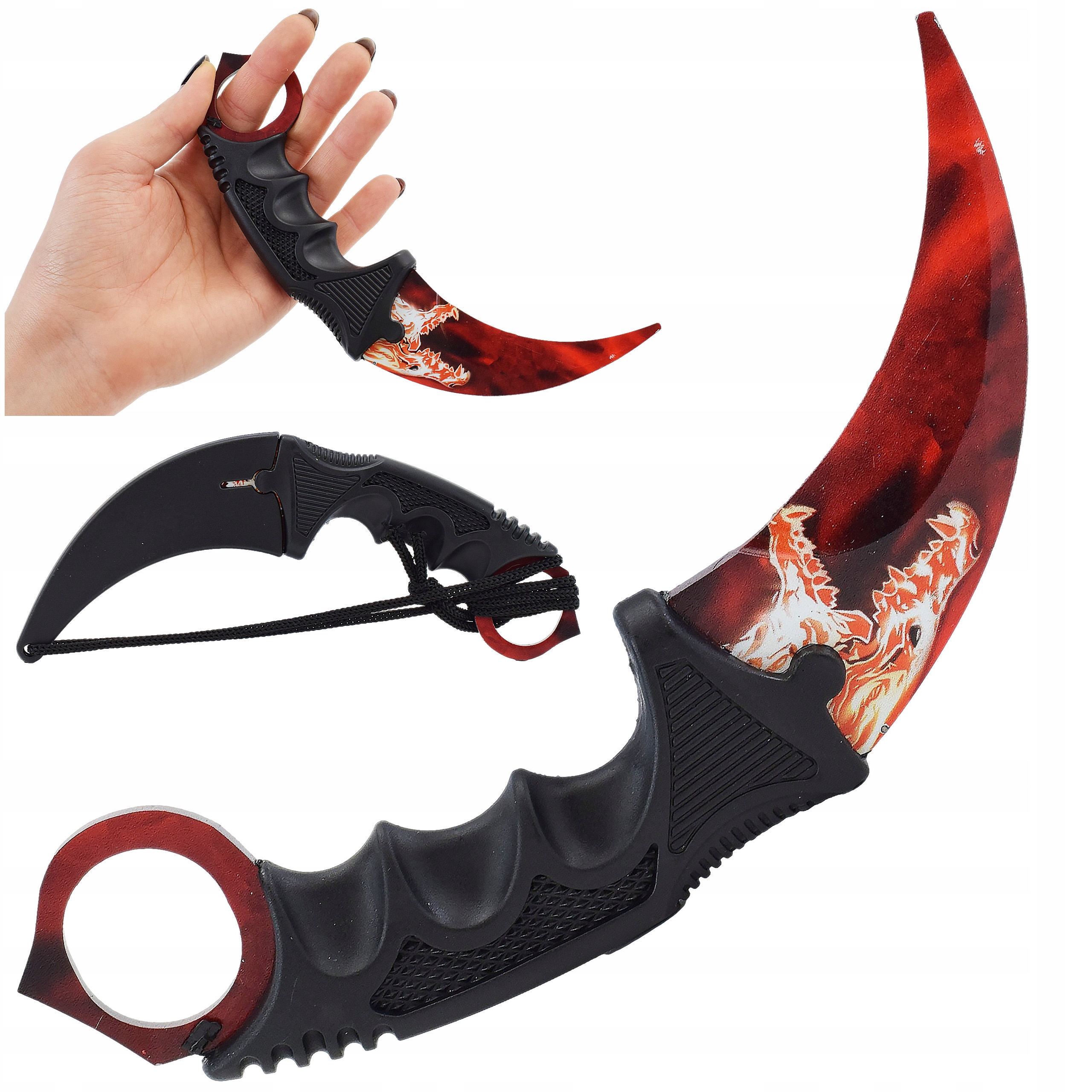 NÓŻ KARAMBIT TRENINGOWY TĘPY CS:GO COUNTER STRIKE karambit treningowy ...
