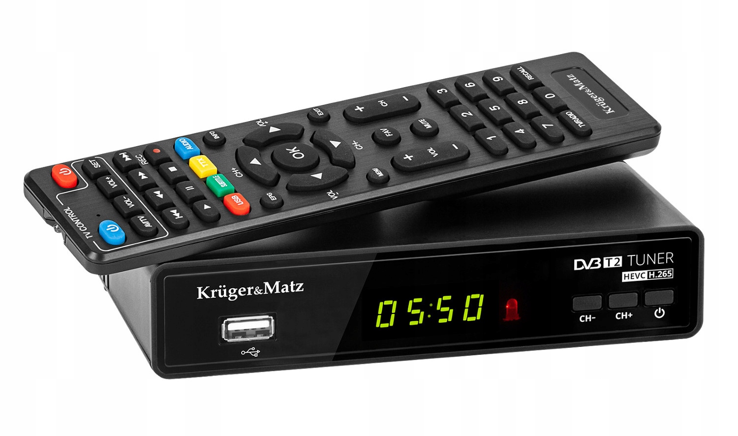 Tuner Dekoder DVB-T2 H.265 HEVC KrugerMatz KM0550C - Sklep, Opinie ...