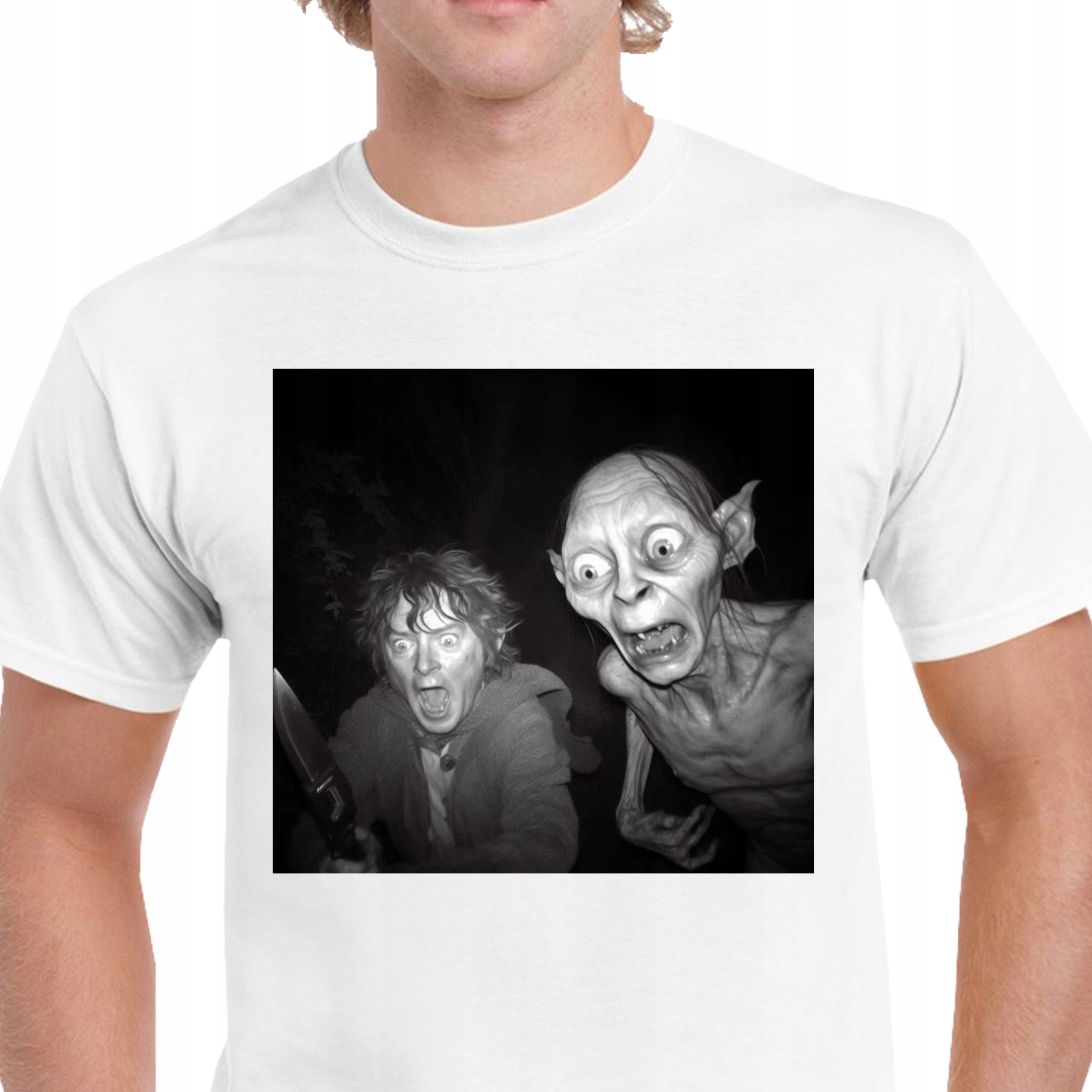 P237 KOSZULKA MĘSKA ŚMIESZNA WŁADCA PIERŚCIENI FRODO GOLLUM TOLKIEN S ...