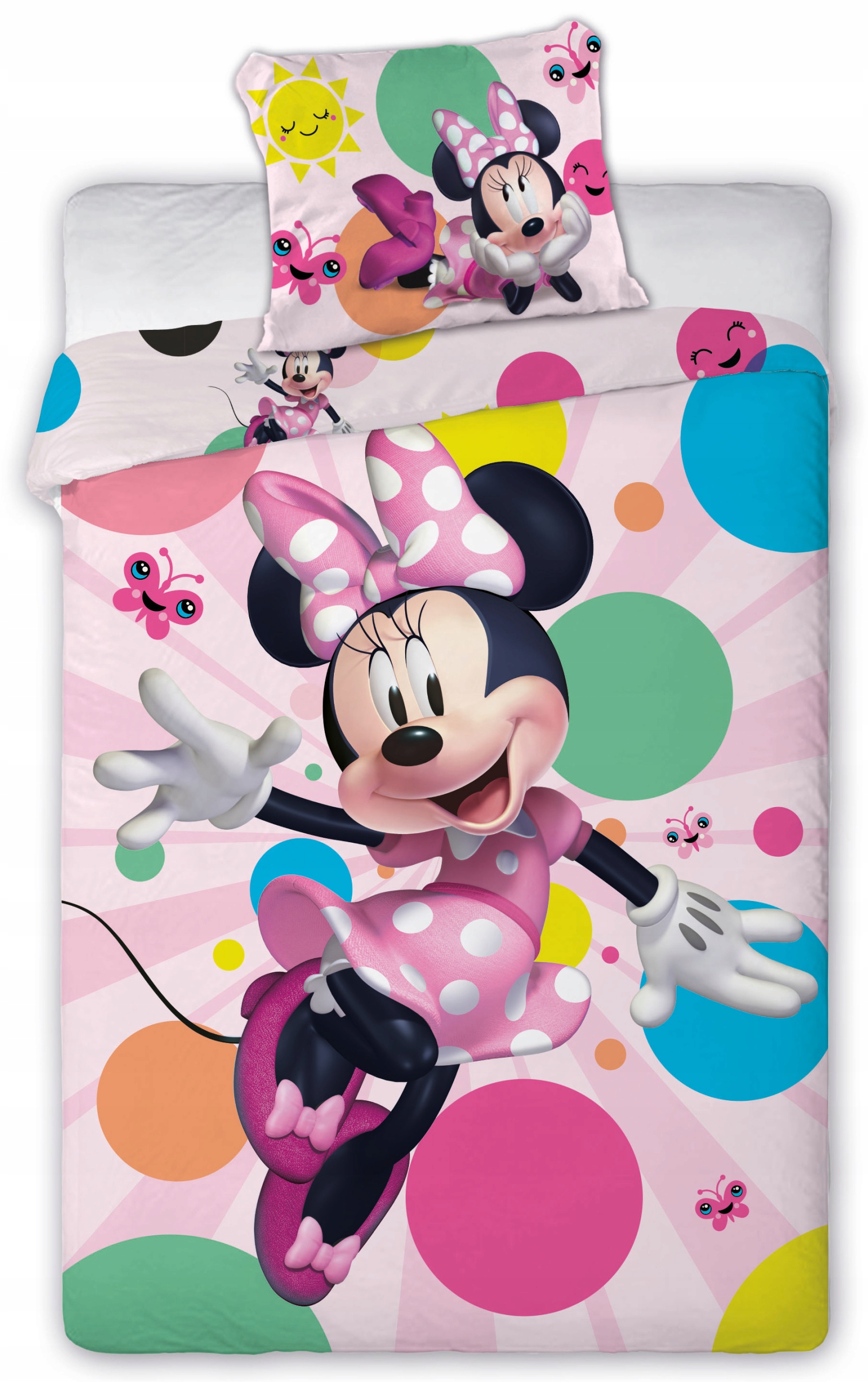 POŚCIEL DZIECIĘCA 140x200 DISNEY MYSZKA MINNIE MIKI (5907750586769 ...