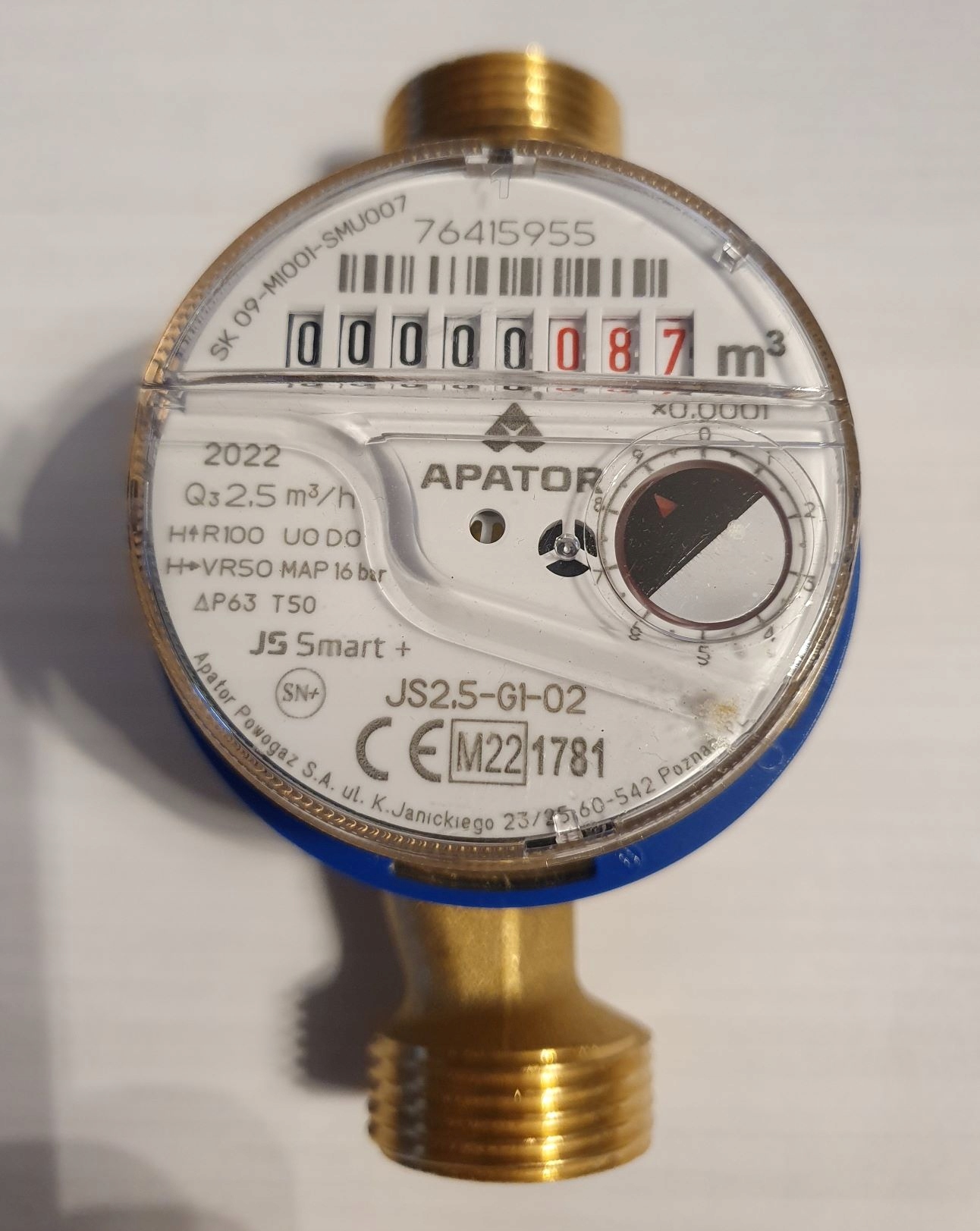 Wodomierz licznik do zimnej wody 3/4" APATOR (zimnej wody 3/4" nowy ...