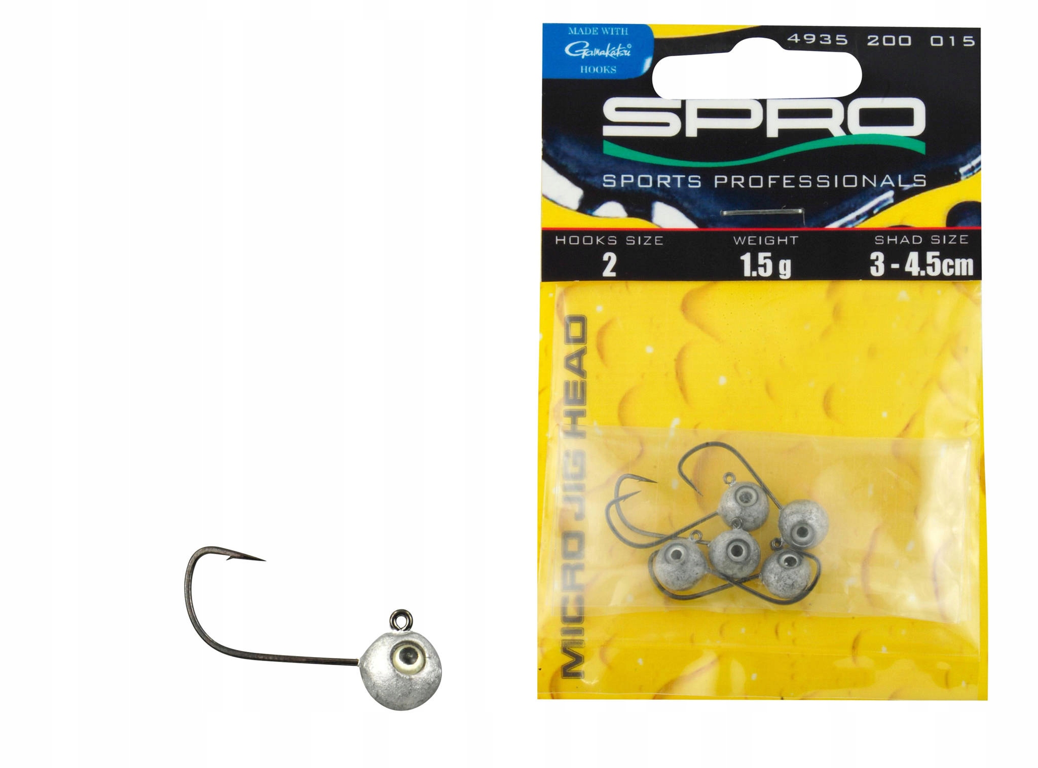 GŁÓWKI JIGOWE SPRO MICRO JIGHEAD 1,5g/2 - 4935-200-15 - 13209632349 ...