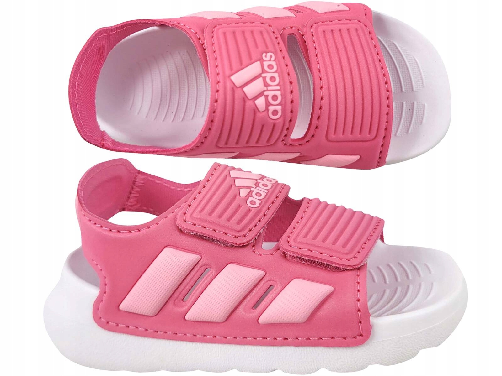 ADIDAS ALTASWIM 2.0 I ID0305 SANDAŁY SANDAŁKI DZIĘCIĘCE RÓŻOWE NA RZEPY ...