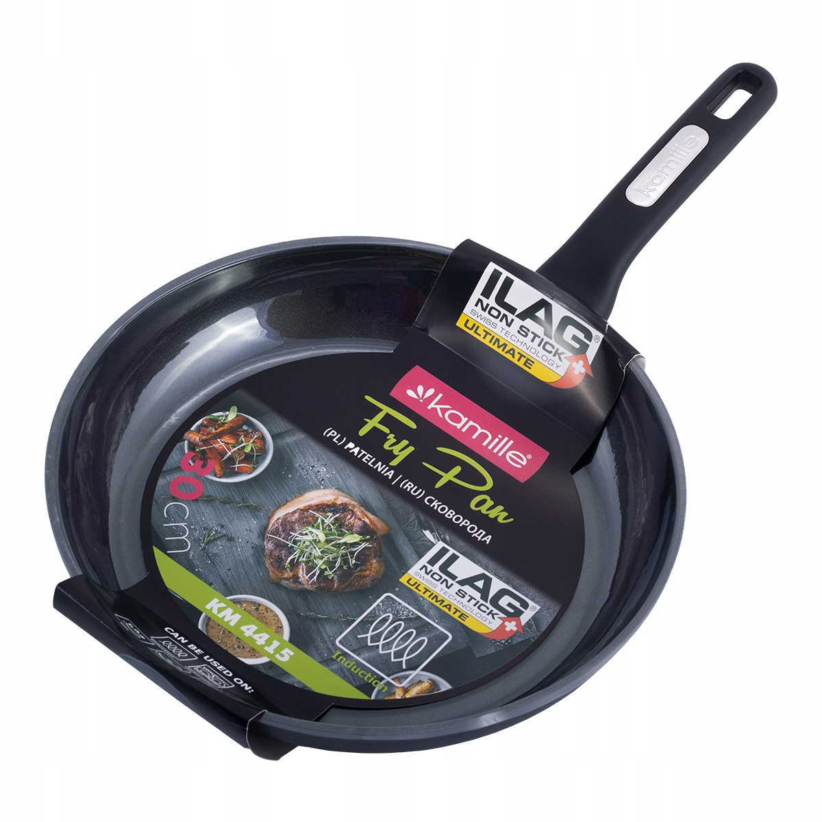 Patelnia tradycyjna Kamille 30 cm non-stick (nieprzywierająca) (5902539659986) • Cena, Opinie ...