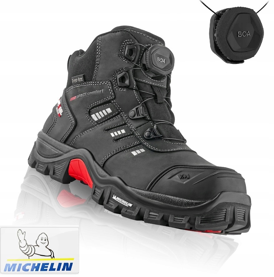 Buty Robocze z Noskiem Trzewiki Mękie VM MICHELIN BUFFALO S3 HRO BOA CI ...