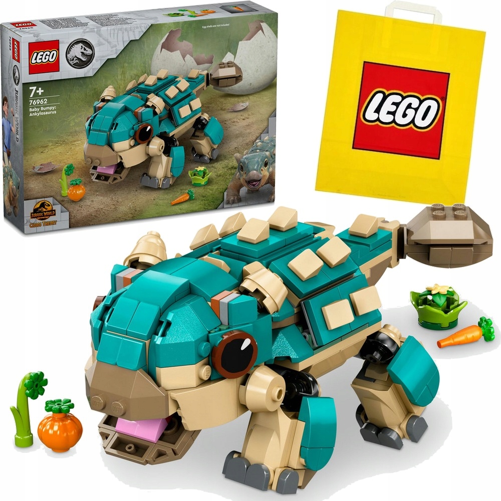 Lego Jurrasic 76962 Ruchoma Figurka Dinozaur - Zestaw Klocki +torba 