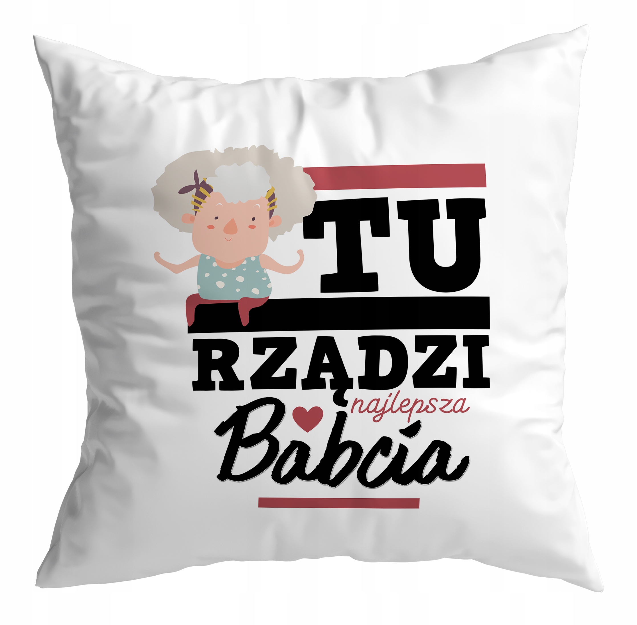 Poduszka prezent DZIEŃ BABCI Tu rządzi Babcia (święta, urodziny, dla ... Poduszka prezent DZIEŃ BABCI Tu rządzi Babcia (święta, urodziny, dla ...