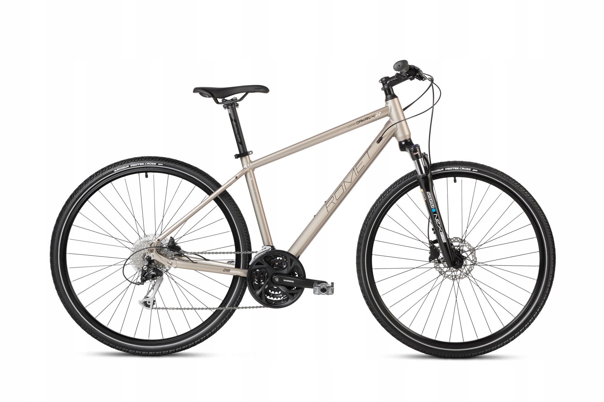 Rower crossowy Romet ORKAN 4 M rama 20 cali koło 28 " beżowy ...