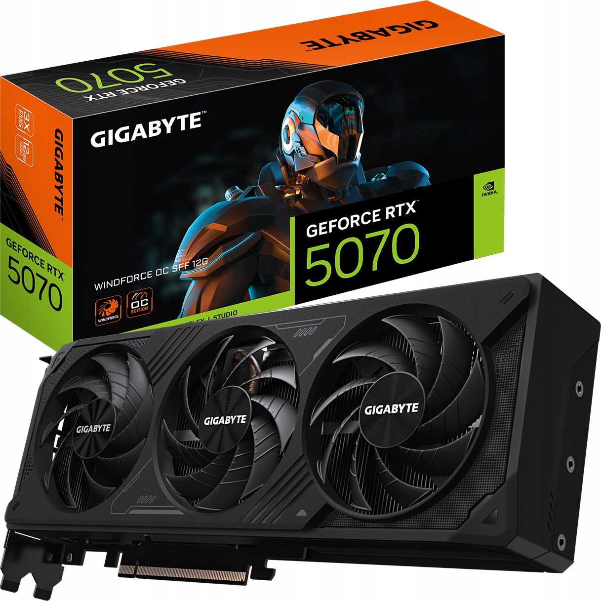 Karta graficzna Gigabyte GeForce RTX 5070 Windforce OC 12GB DLSS4 ...