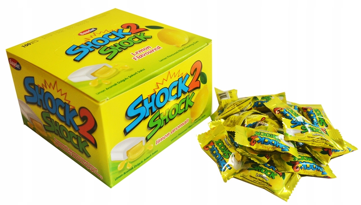 GUMA SHOCK CYTRYNOWA - 100 SZTUK (8693323736200) • Cena, Opinie • Gumy ...